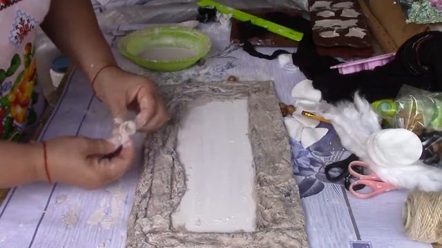 Работа с гипсом, объемный декор рамки ХоббиМаркет