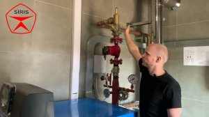 Котельная на напольном котле Buderus. Автоматика 5311. Обвязка медная труба под пресс