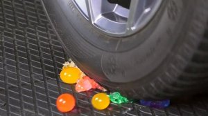 Crushing Crunchy & Soft Things by Car! EXPERIMENT: Car vs huge orbeez
