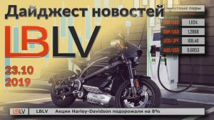LBLV Акции Harley-Davidson подорожали на 8% 23.10.2019