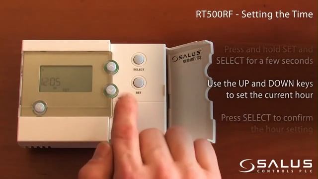 Установка и настройка термостата SALUS RT500RF – смотреть онлайн видео ...