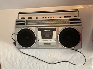Винтажная коротковолновая кассета Sanyo AM FM BoomBox Stereo Radio M9810K-ЯПОНИЯ