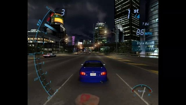 NFS Underground - Гонка 13 - Drag - Highway 1 (без комментариев)