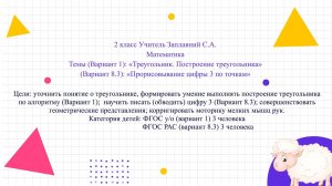 Учитель начальных классов Заплавний С.А