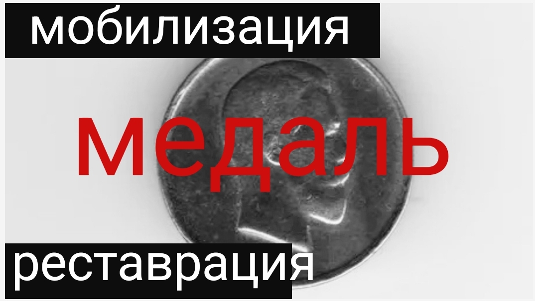Медаль  за МОБИЛИЗАЦИЮ! Актуально!?