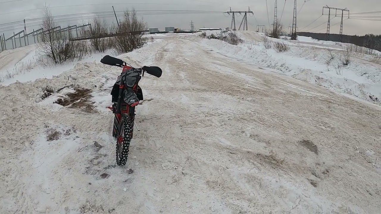 Зимний мотокросс на Китайском мотоцикле ZM Moto Rider Бородино № 14