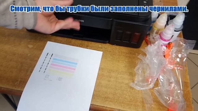 Распаковка, комплектация, первый запуск аппарата Canon Pixma G 3411. Серия 2.