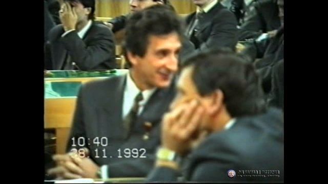 Встреча ФК "КАМАЗ" с премьер-министром Республики Татарстан Сабировым М.Г. 28 ноября 1992 года