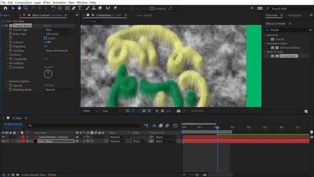 CC Hair & Animated Fur _ Effects of After Effects
