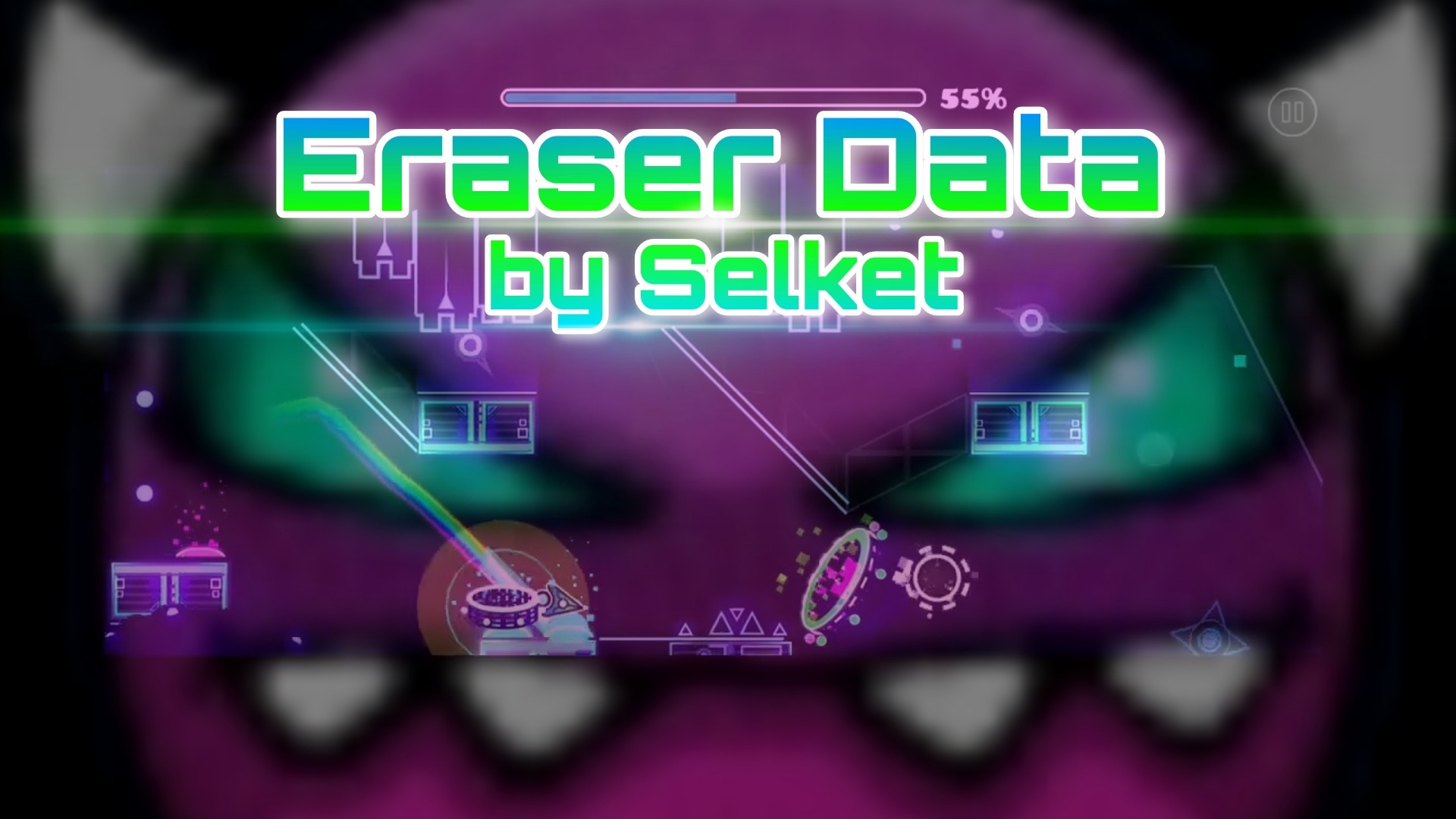 Eraser Data by Selket (Medium Demon) | Geometry Dash