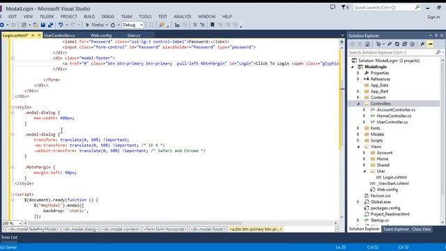 Custom Modal Login in asp | net mvc with SQL stored proc (No Entity Framework) – смотреть онлайн ...