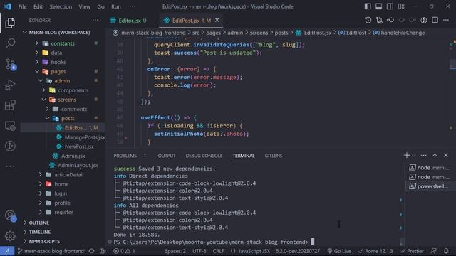 MERN stack Blog app using Tailwind CSS - 49 - dynamic blog content with TipTap editor – смотреть ...