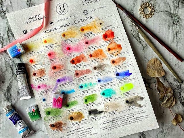 Как выбрать акварель. Три разных акварели + тест акварели ручной работы JJ Watercolor