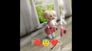 Малыш Купидон ❤ #кукла #арт #подарок #дизайн #брелок #сувенир #текстиль