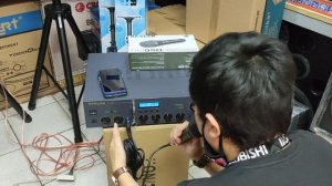 Kevler zlx-12 speaker | Kevler dm-950 microphone | kevler ss-5 speaker stands setup soundtesting
