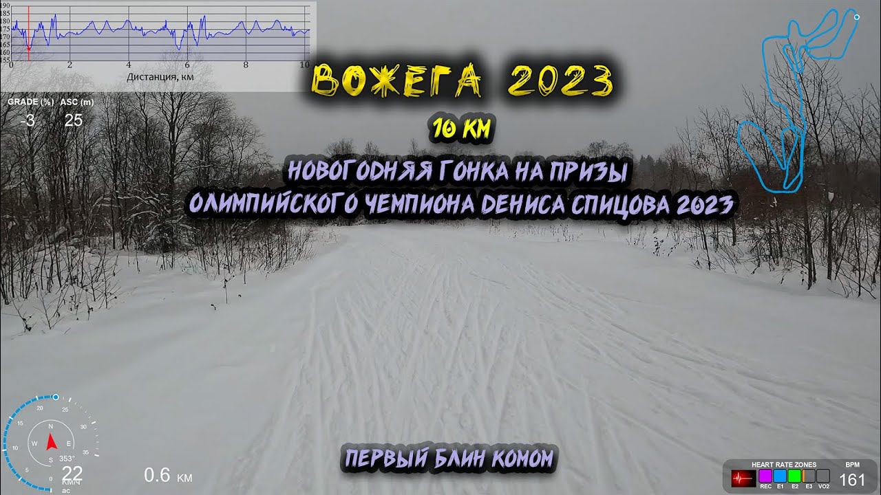 Новогодняя гонка на призы Олимпийского чемпиона Дениса Спицова 10 км по снегопаду