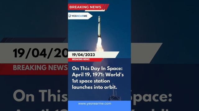 On This Day In Space : April's 19,1971: World's 1st space station launches into orbit #space #news