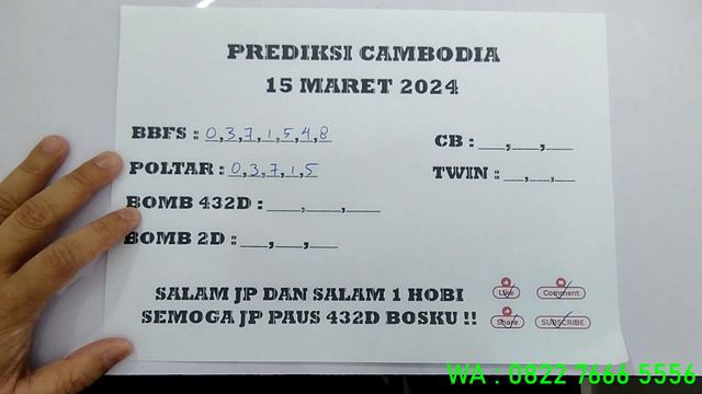 PREDIKSI ANGKA CAMBODIA 15 MARET 2024 | BOCORAN TOGEL CAMBODIA HARI INI ...