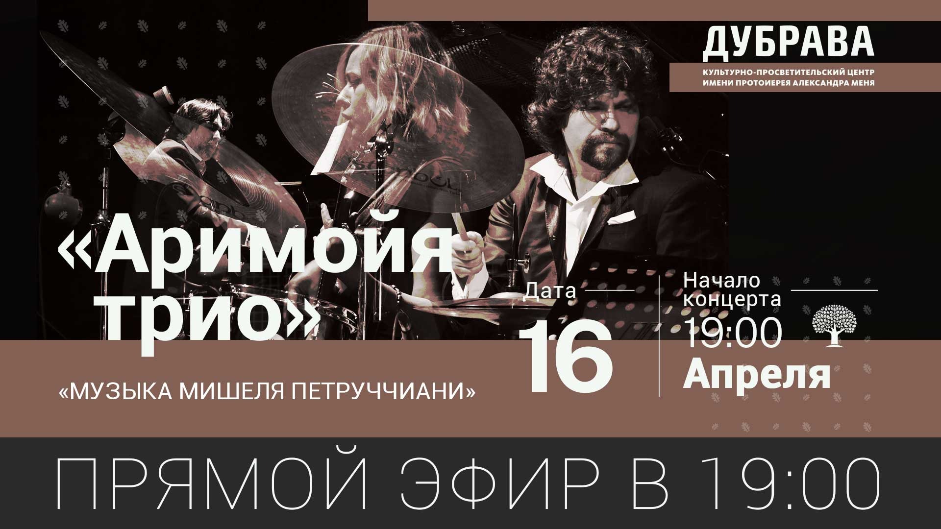 «Аримойя Трио» с программой «Музыка Мишеля Петруччиани»