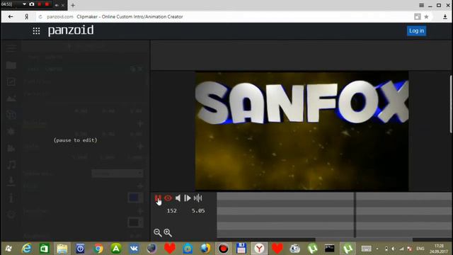 КАК Я ДЕЛАЮ ИНТРО? Создание интро без программ на сайте Panzoid.com ...