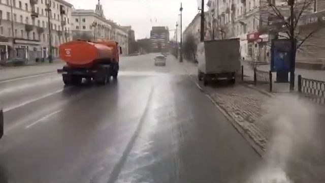 Уборка улиц в Железнодорожном районе 2020