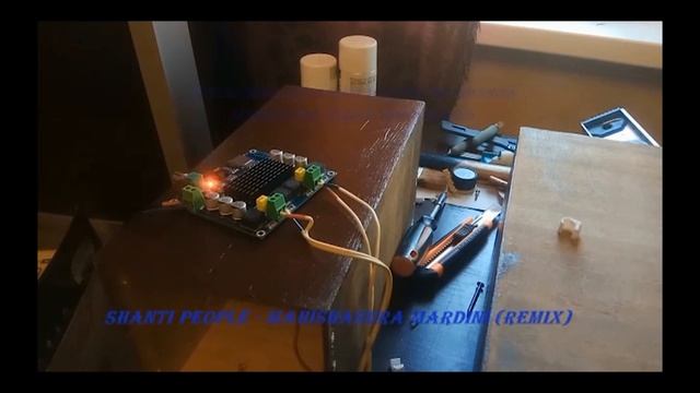 Плата TDA7494 и монтаж в советские колонки