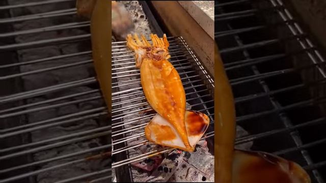 Кальмар на гриле. #кальмар  #гриль #кальмары #морепродукты #готовимвкусно