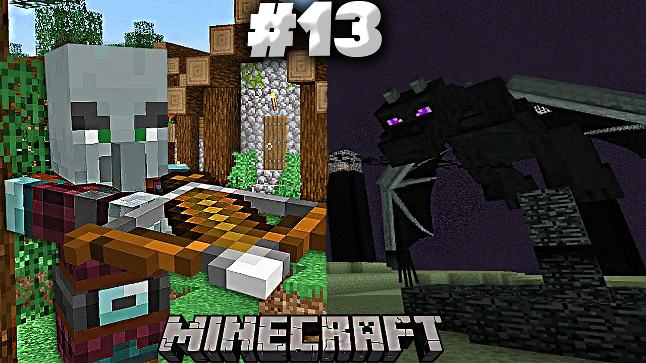 РЕЙД ДЕРЕВНИ ЖИТЕЛЕЙ И НАЧАЛО ЗАРУБЫ С ДРАКОНОМ  ► MINECRAFT 1.19.2 С БРАТОМ #13