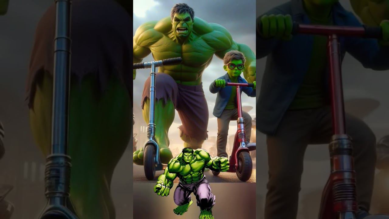 Superheroes on scooters #SCOOTER #shorts#shortsvideo #avengers #spiderman #marvel#рек#comics #super