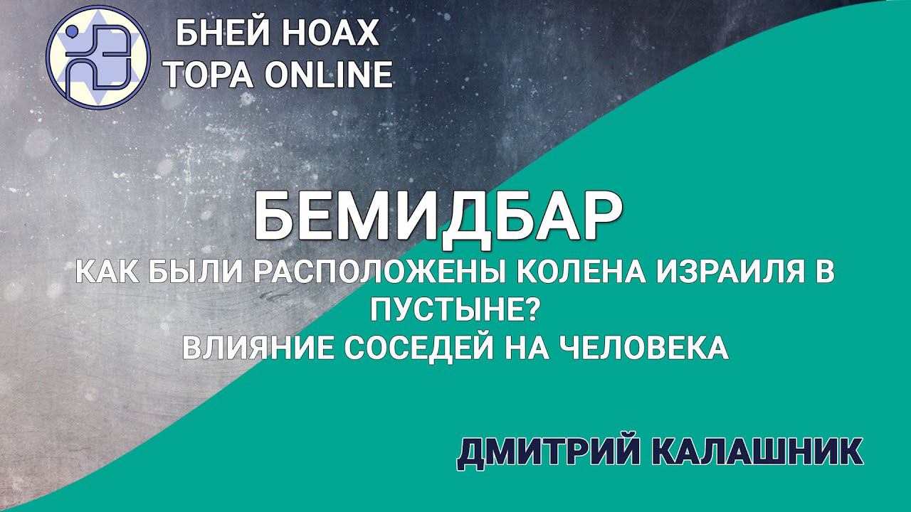 Как были расположены колена Израиля в пустыне? Влияние соседей на человека. Недельная глава Бемидбар