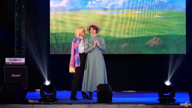 Howl's Moving Castle_Хаул и Софи_ Ходячий замок_  Командное дефиле _ CROSSxOVER 2021 cosplay defile