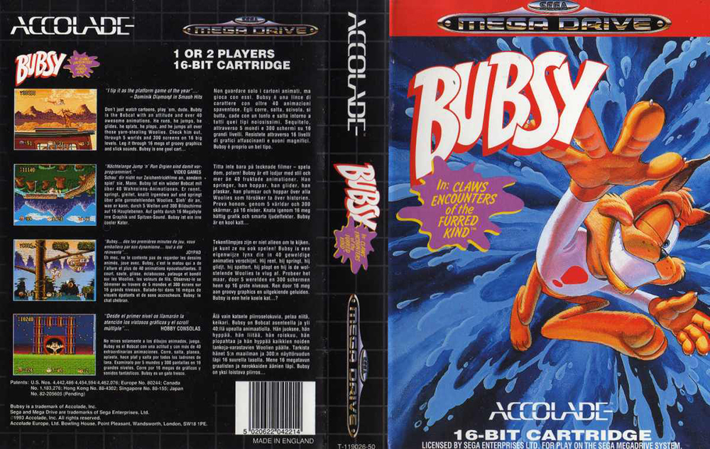 Bubsy in Claws Encounters of the Furred Kind прохождение SEGA