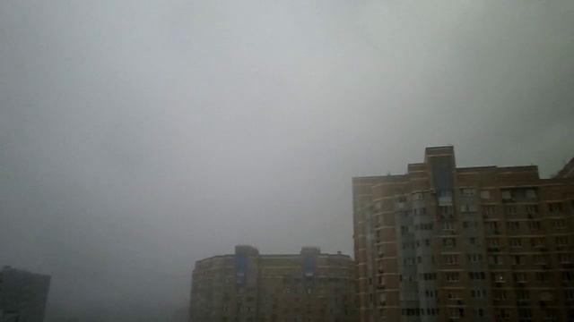 Вчера в Москве была гроза