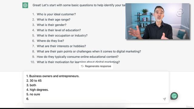 20 - Identifying your buyer persona with ChatGPT