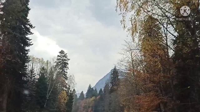 Горная дорога. Домбай. Горы Кавказа