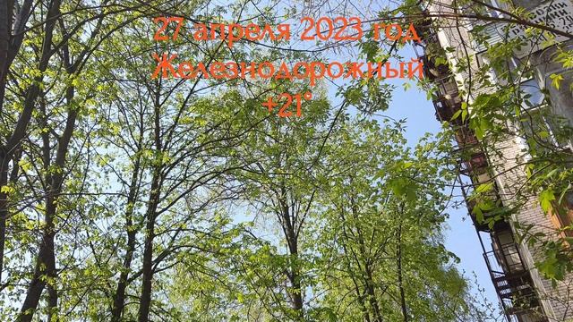 314. Дневник погоды 27.04.23 Железнодорожный
