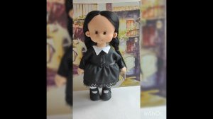 Куколка по мотивам сериала "Уэнсдей"❤ Рост 27 см. Малышка в поисках домика #уэнсдей #кукла