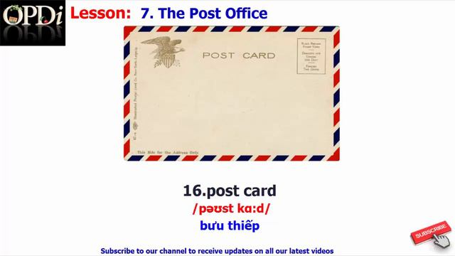 Oxford dictionary | 7. The Post Office | Oxford picture dictionary 2nd ...