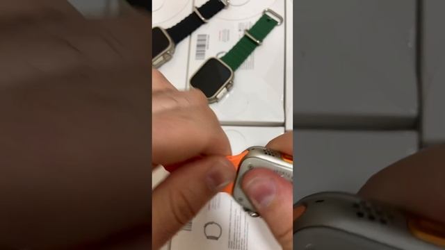 Apple Watch 8 ultra с фиксаторами смарт часы 8 ультра умные часы ультра оранжевые зеленые черные