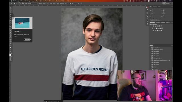 Фото и ретушь парня.  Обработка видео и мои комментарии по проделанной работе.  Как я это делаю.