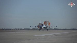 Работа самолётов Су35-С