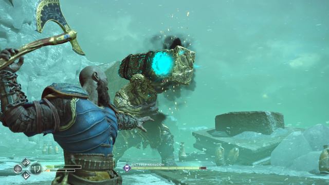 Очередной легкий босс | GOD OF WAR | сложность Бог войны