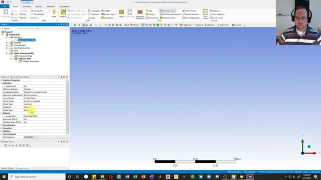 Truss Analysis - FEA using ANSYS - Lesson 3
