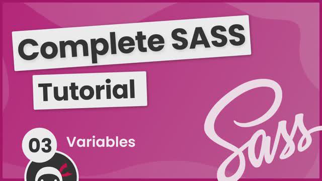SASS Tutorial (build your own CSS library) #3 - Variables