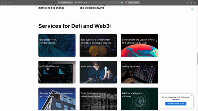 Landing page для проекта IamFuture Ecosystem