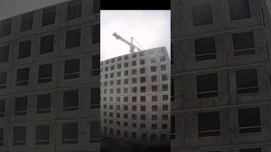 Работа башенного крана liebher