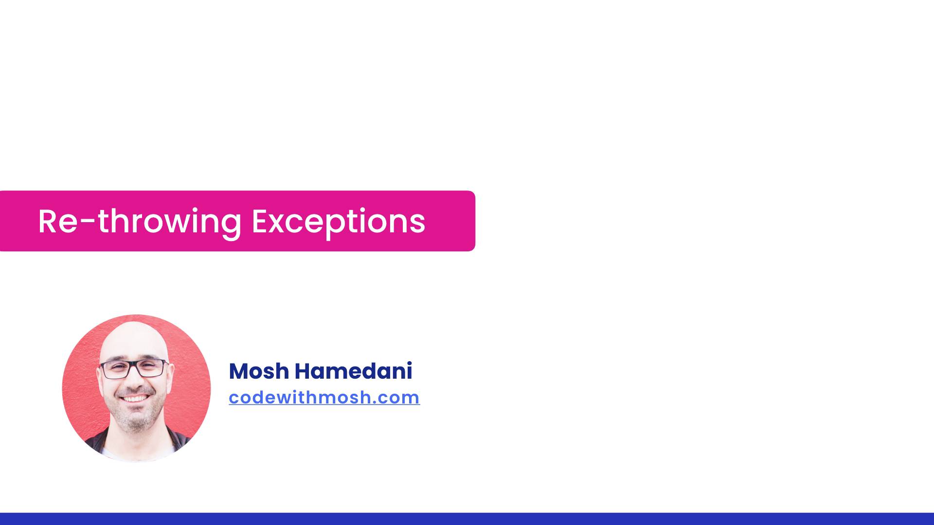 11- Re-throwing Exceptions