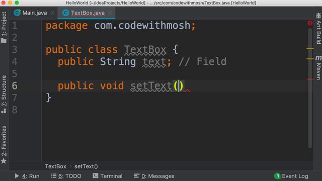 7- Creating Classes