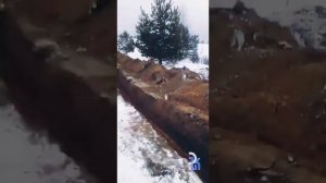 Траншея кабельной линии 6 кВ
