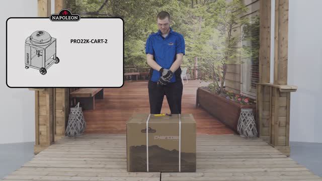PRO22K-CART-2 Charcoal Kettle Grill Assembly Video